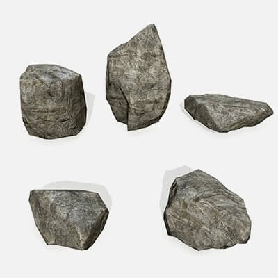 Rocks 3 - 3D Model by icekazim
