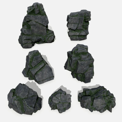 Rock Set 2 - 3D Model by icekazim