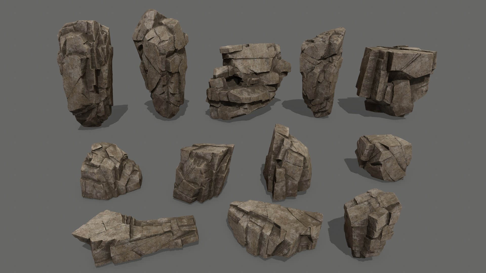 Rocks - 3D Model by icekazim