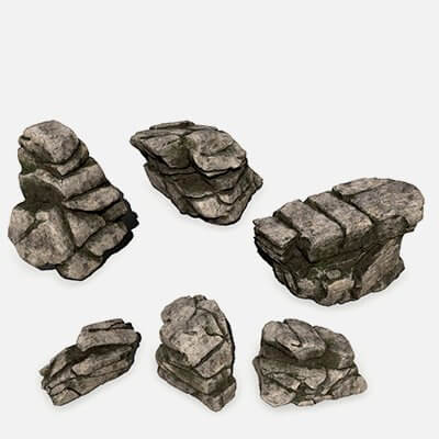 Rocks - 3D Model by icekazim