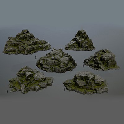 Rocks - 3D Model by icekazim