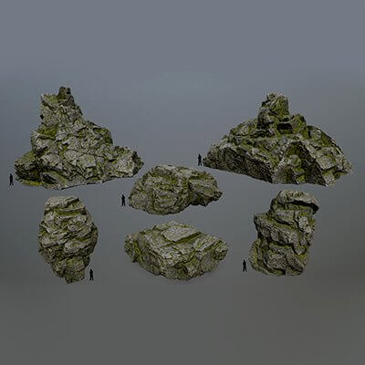 Rocks - 3D Model by icekazim