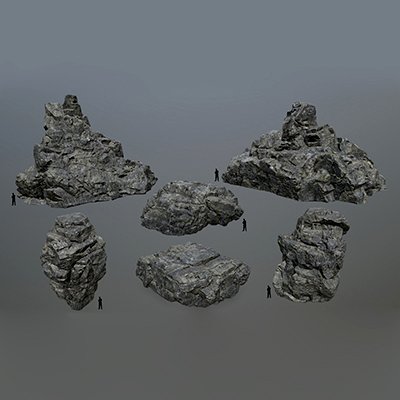Rocks - 3D Model by icekazim
