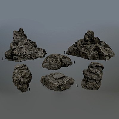 Rocks - 3D Model by icekazim
