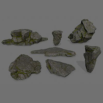 Rocks - 3D Model by icekazim