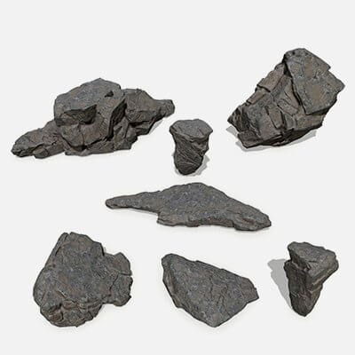 Rocks - 3D Model by icekazim