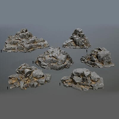 Rocks - 3D Model by icekazim