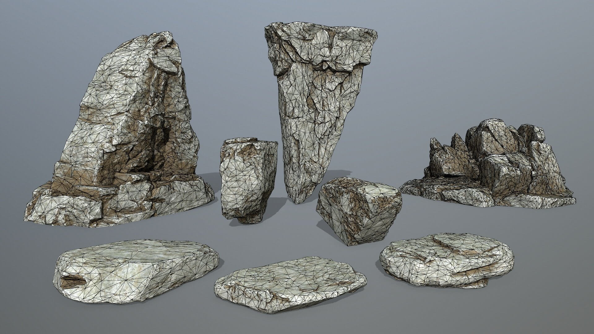 Rocks - 3D Model by icekazim