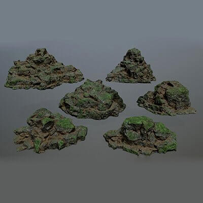 Rocks - 3D Model by icekazim