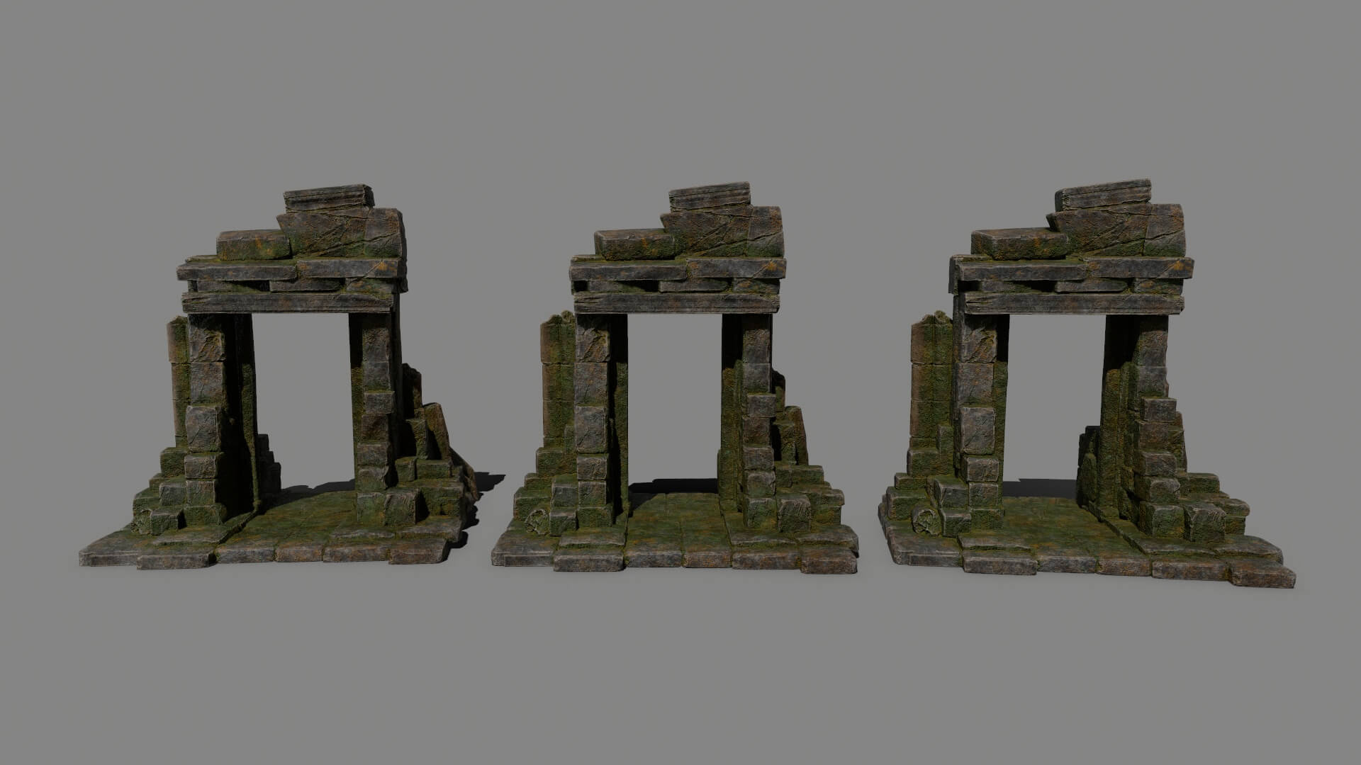 Ruin Gate 002 - 3D Model by icekazim