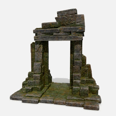 Ruin Gate 002 - 3D Model by icekazim