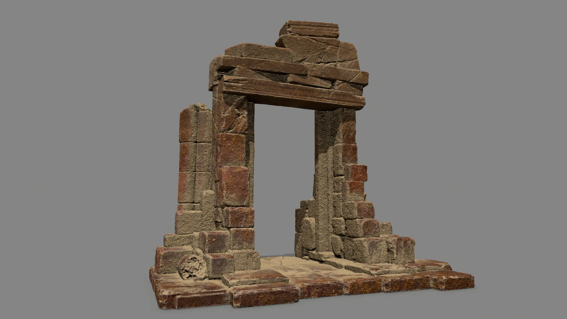 Ruin Gate 003 - 3D Model by icekazim