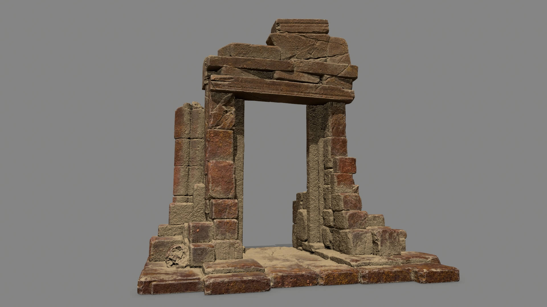 Ruin Gate 003 - 3D Model by icekazim