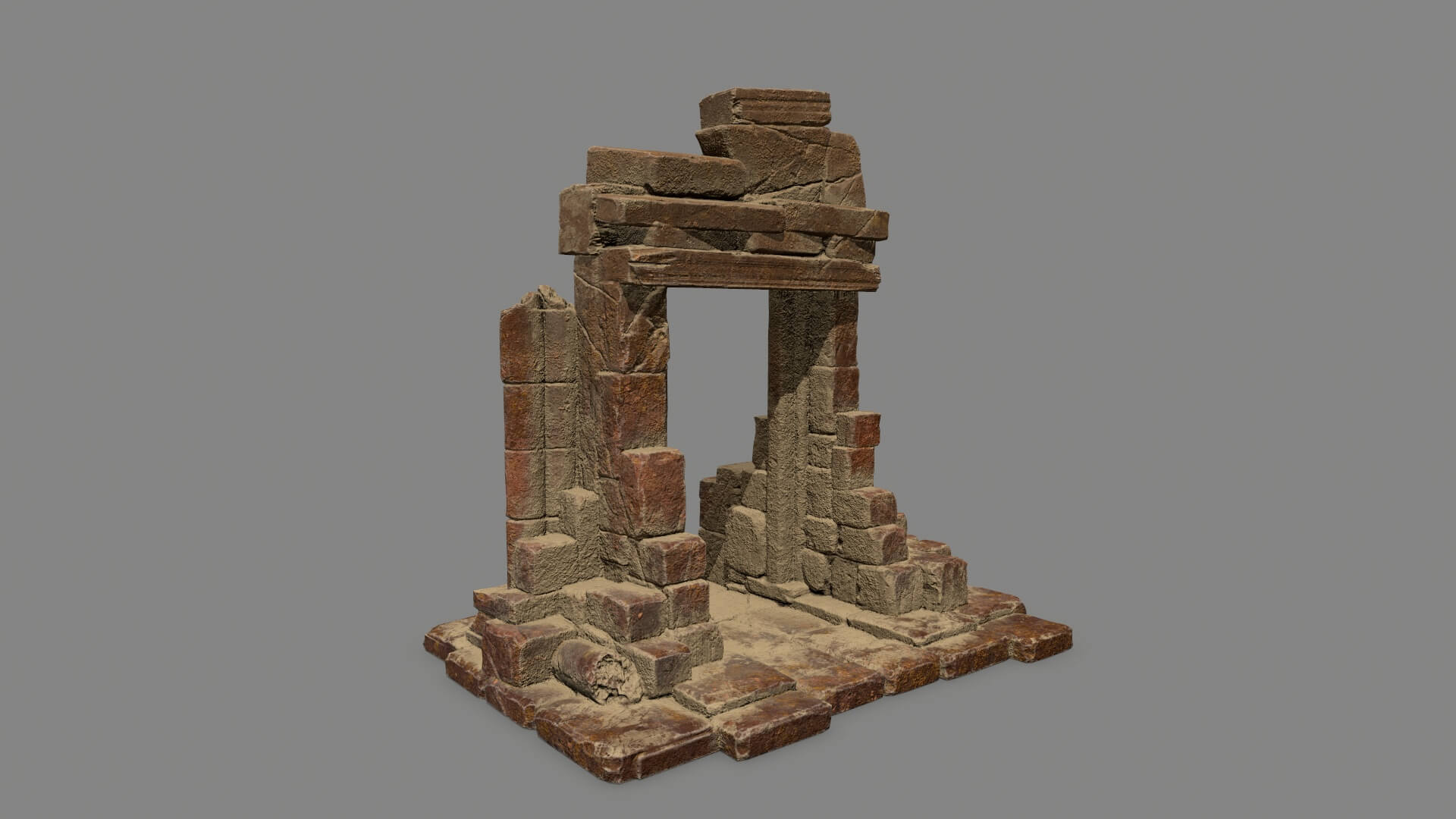 Ruin Gate 003 - 3D Model by icekazim