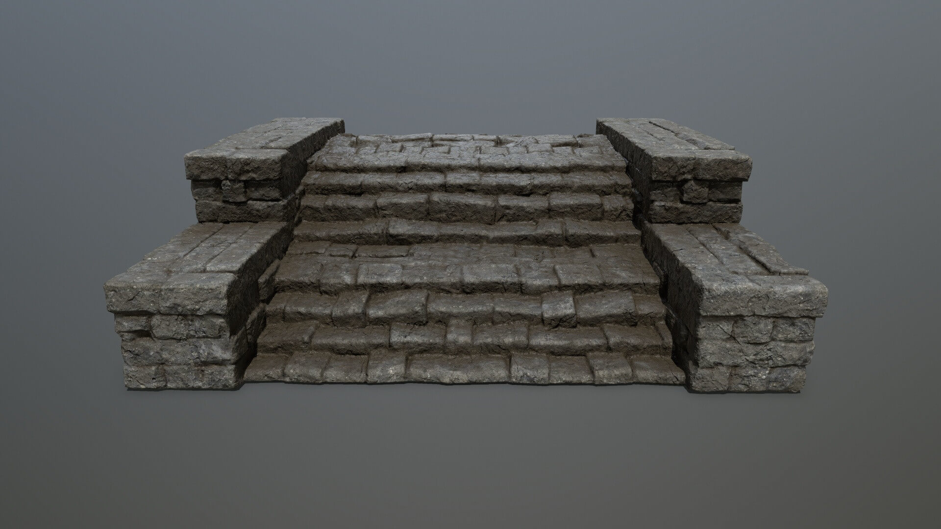 Ruin Stairs 1 - 3D Model by icekazim