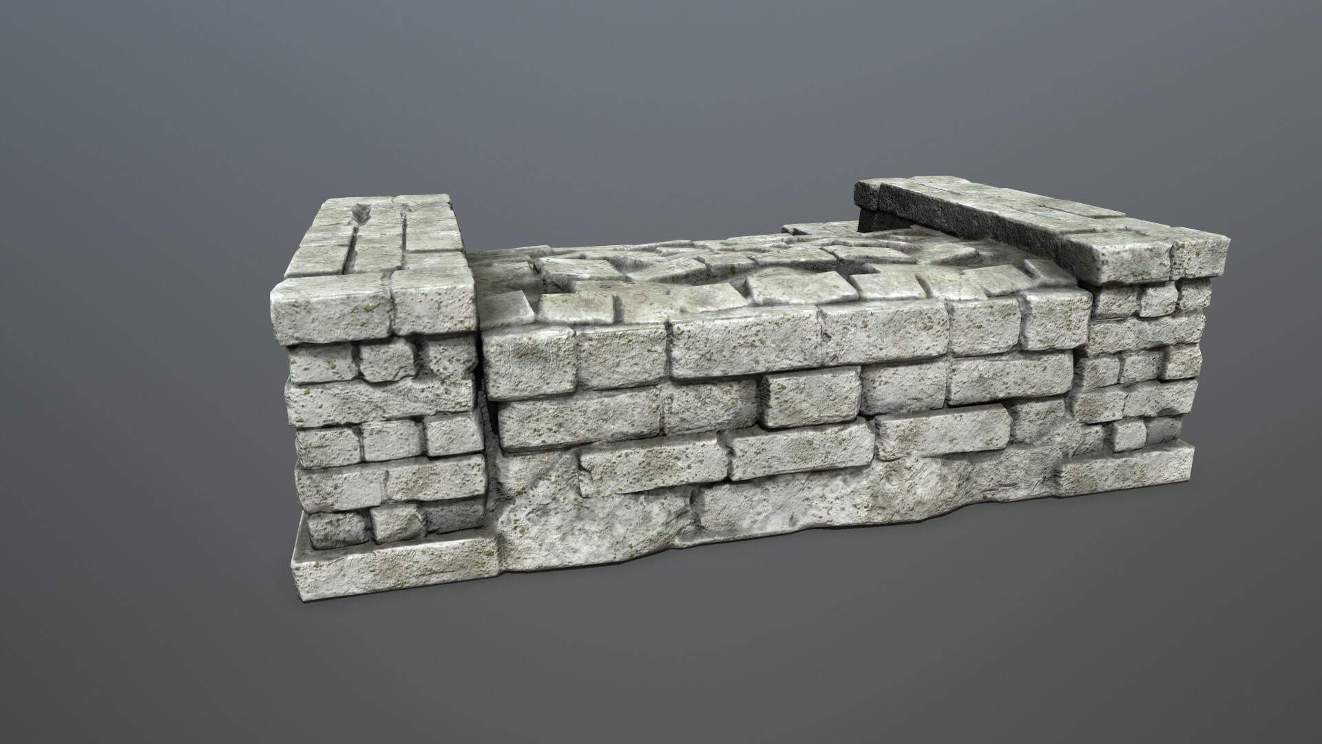 Ruin Stairs 2 - 3D Model by icekazim