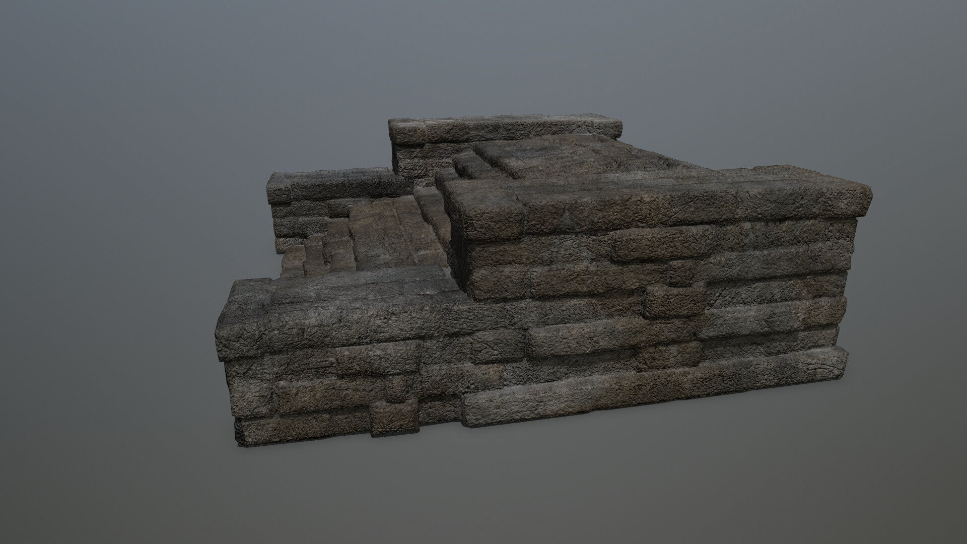 Ruin Stairs 3 - 3D Model by icekazim
