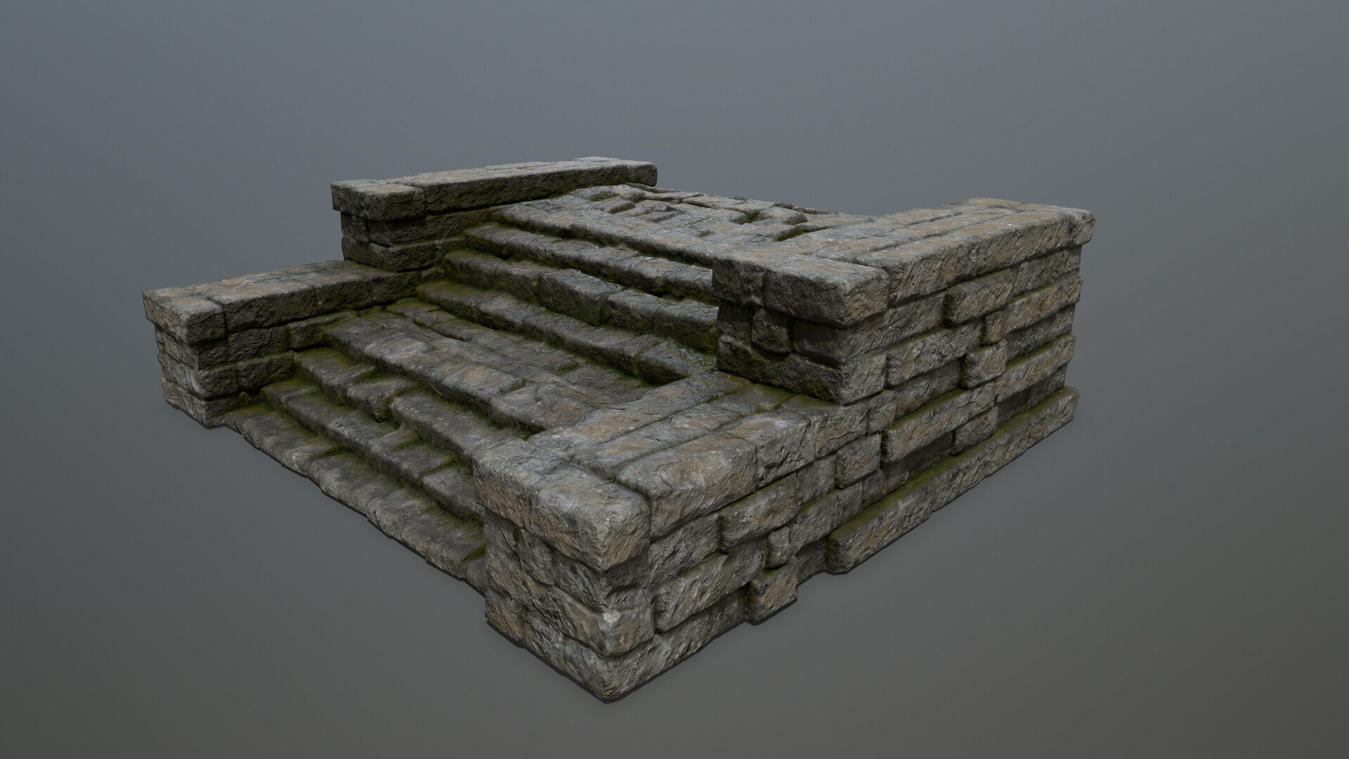 Ruin Stairs 6 - 3D Model by icekazim