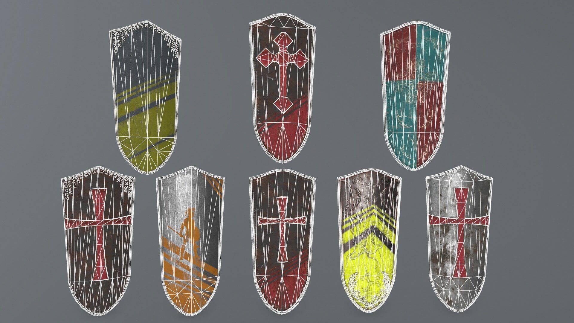 Shields - 3D Model by icekazim