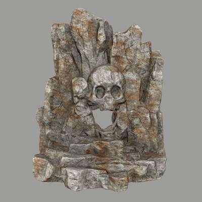 Skull Cave - 3D Model by icekazim
