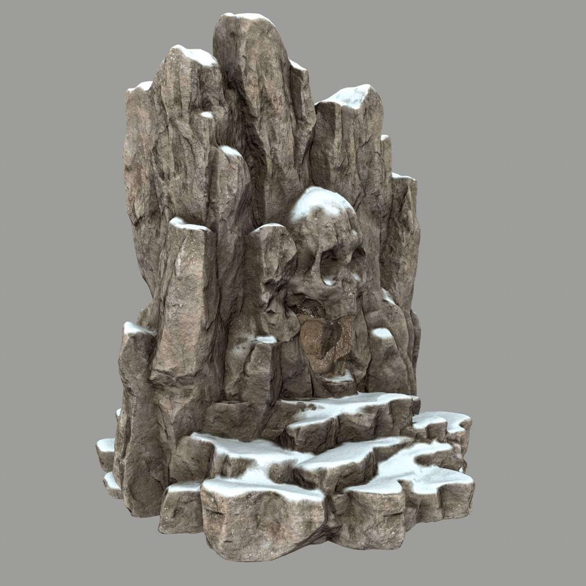 Skull Cave - 3D Model by icekazim