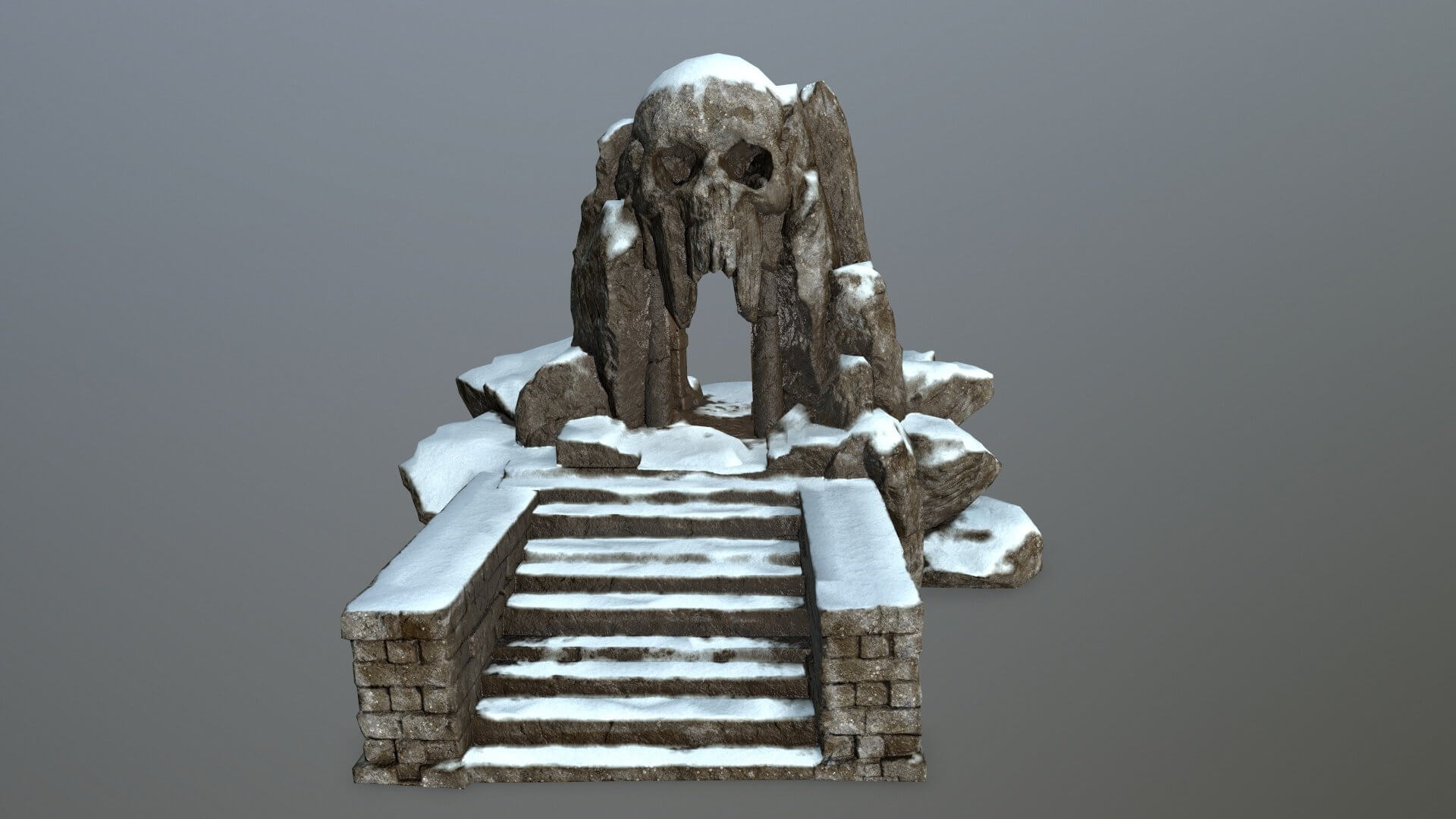 Skull Cave - 3D Model by icekazim