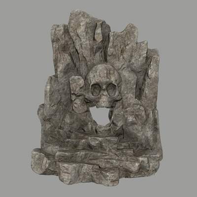 Skull Cave - 3D Model by icekazim