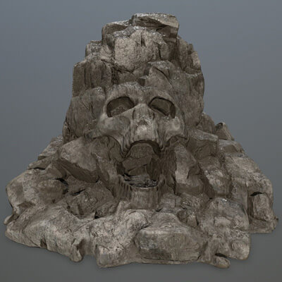 Skull Gate - 3D Model by icekazim