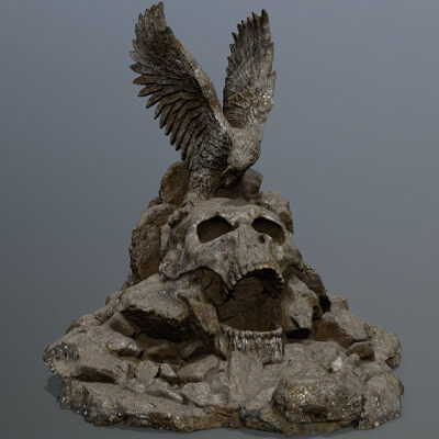 Skull Gate - 3D Model by icekazim