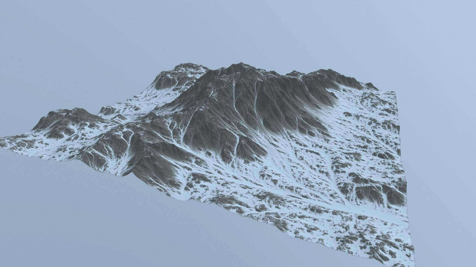 Snow Mountain - 3D Model by icekazim