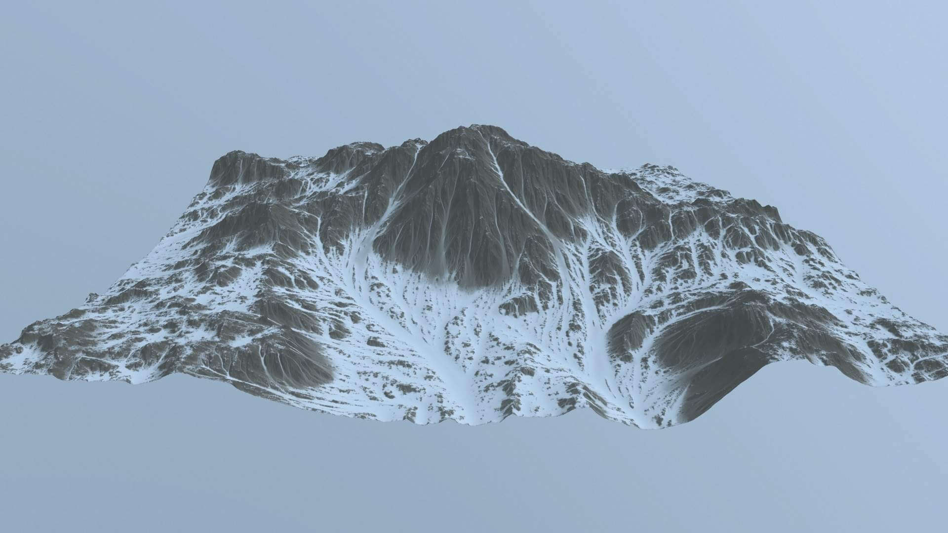 Snow Mountain - 3D Model by icekazim