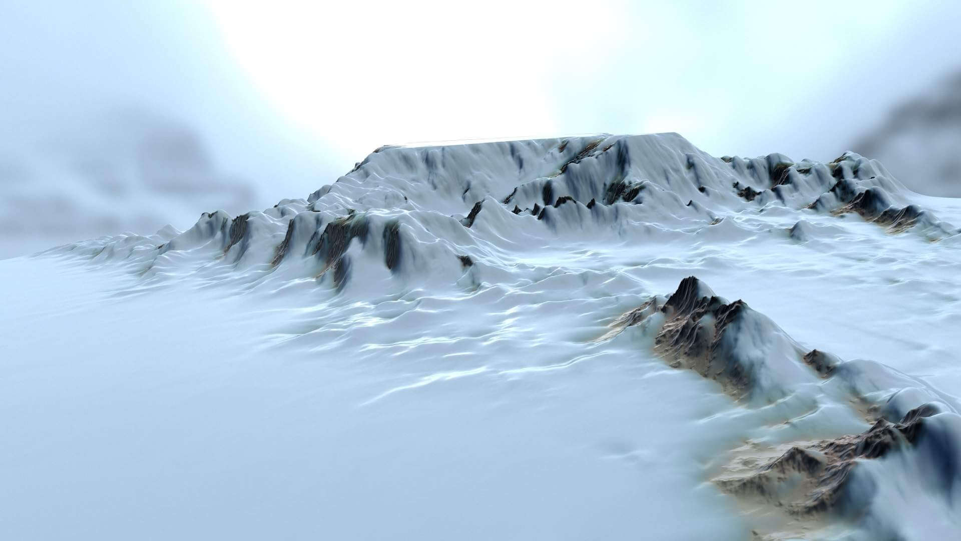 Snow Mountain - 3D Model by icekazim