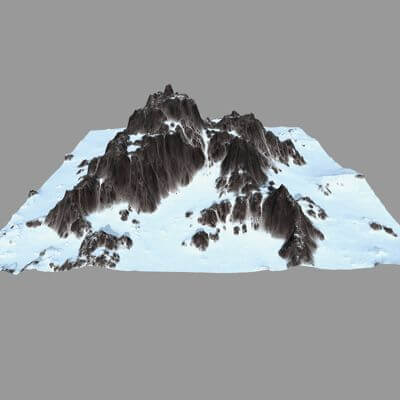 Snow Mountain - 3D Model by icekazim