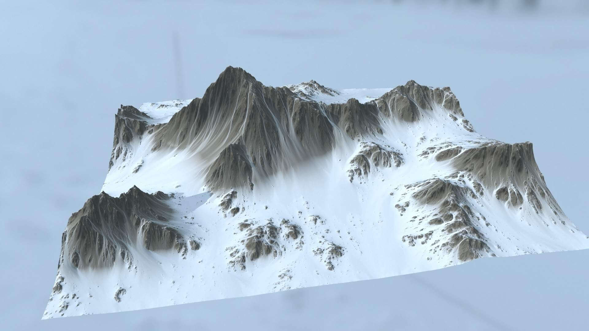Snow Mountain - 3D Model by icekazim