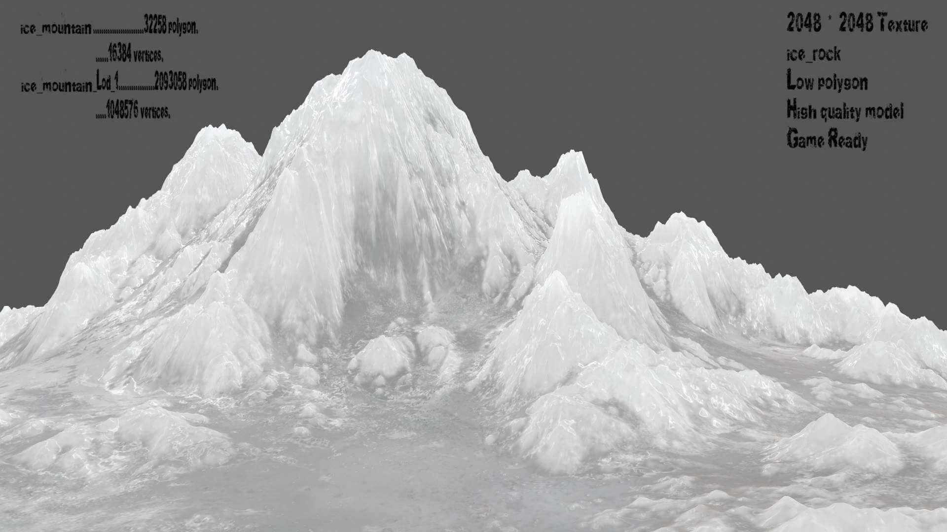Snow_Mountain - 3D Model by icekazim