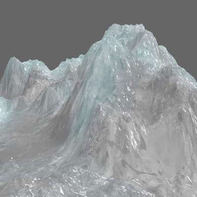 Snow Mountain - 3D Model by icekazim