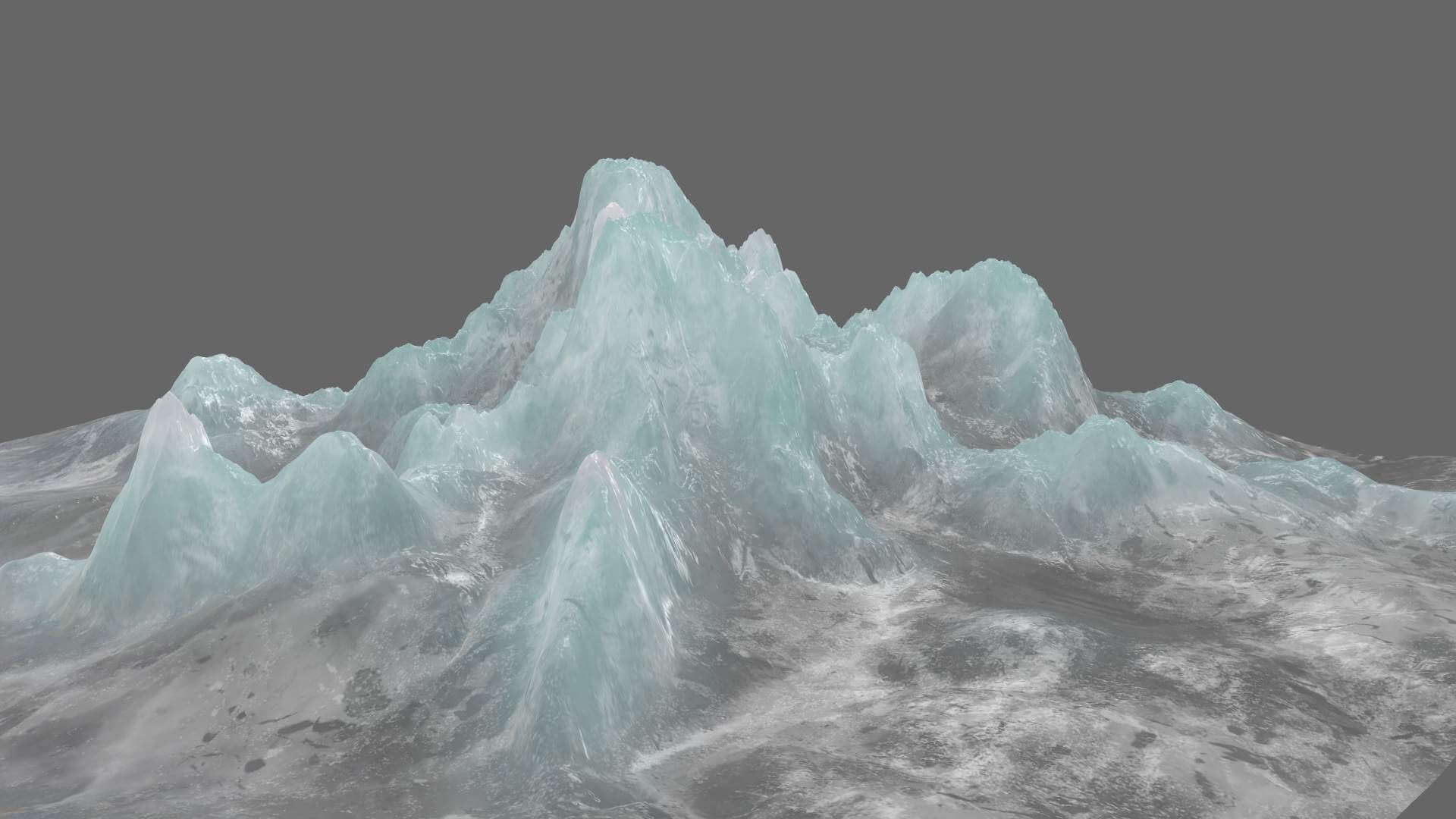 Snow Mountain - 3D Model by icekazim