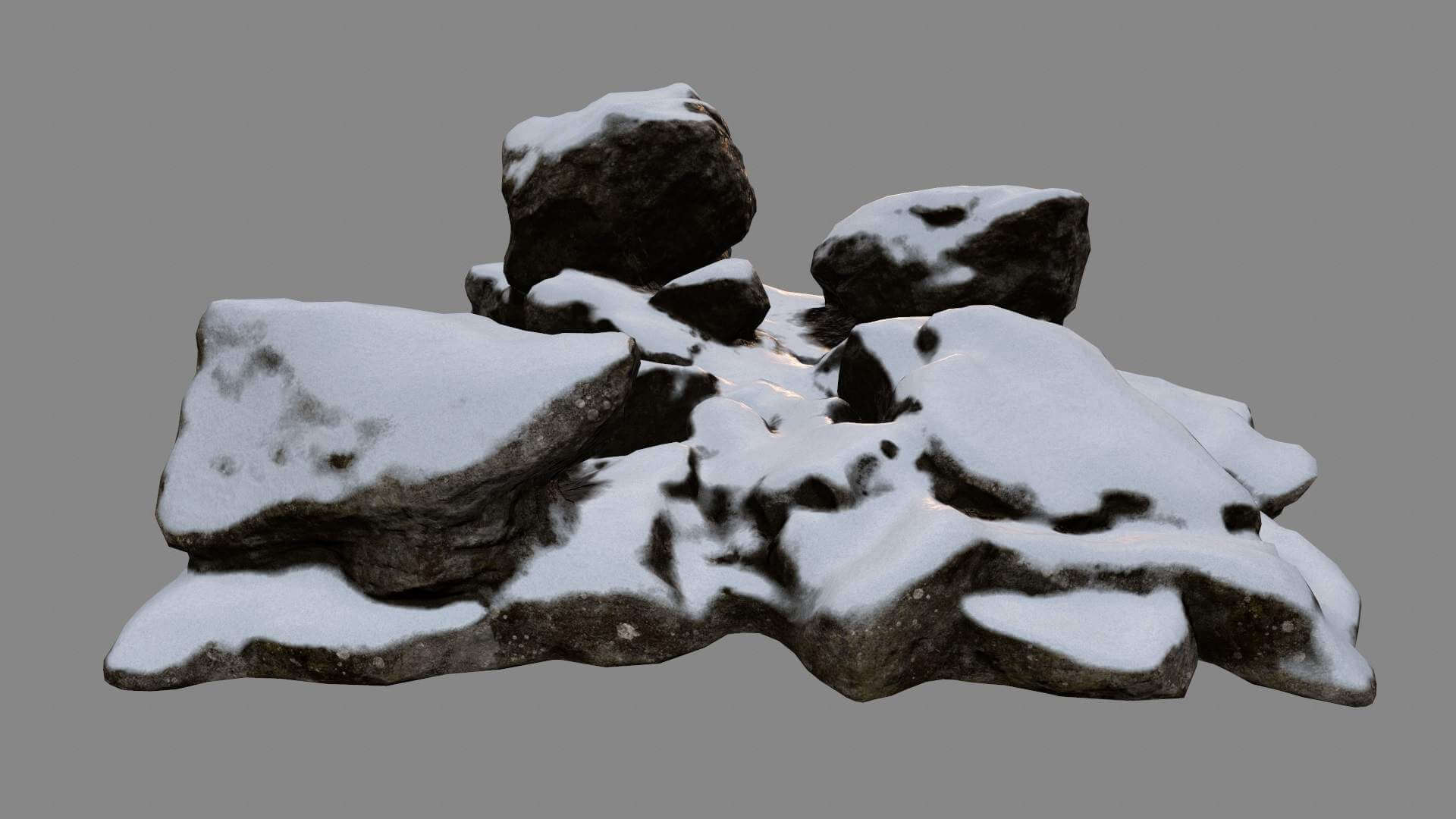 Snow Rock - 3D Model by icekazim