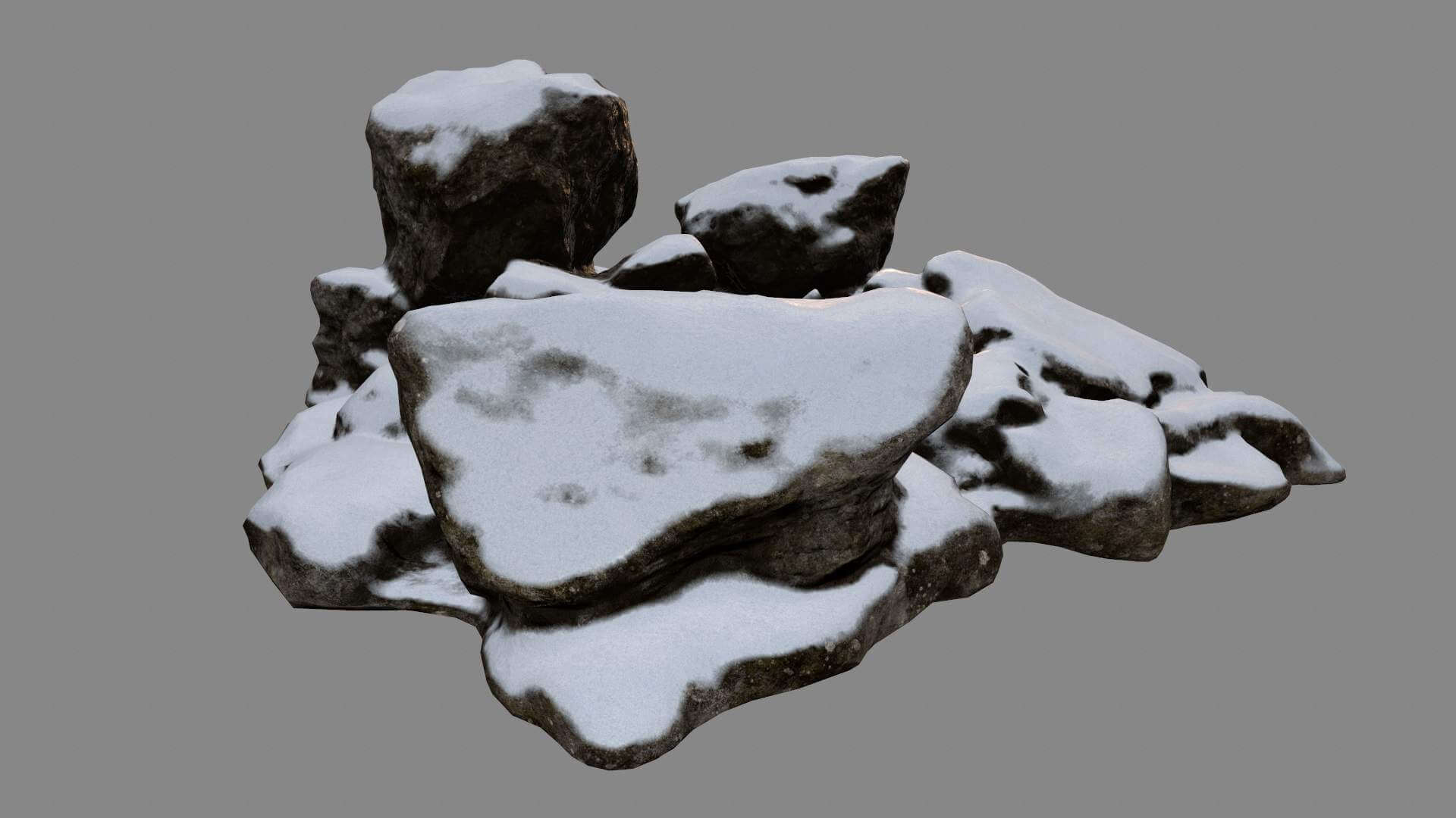 Snow Rock - 3D Model by icekazim