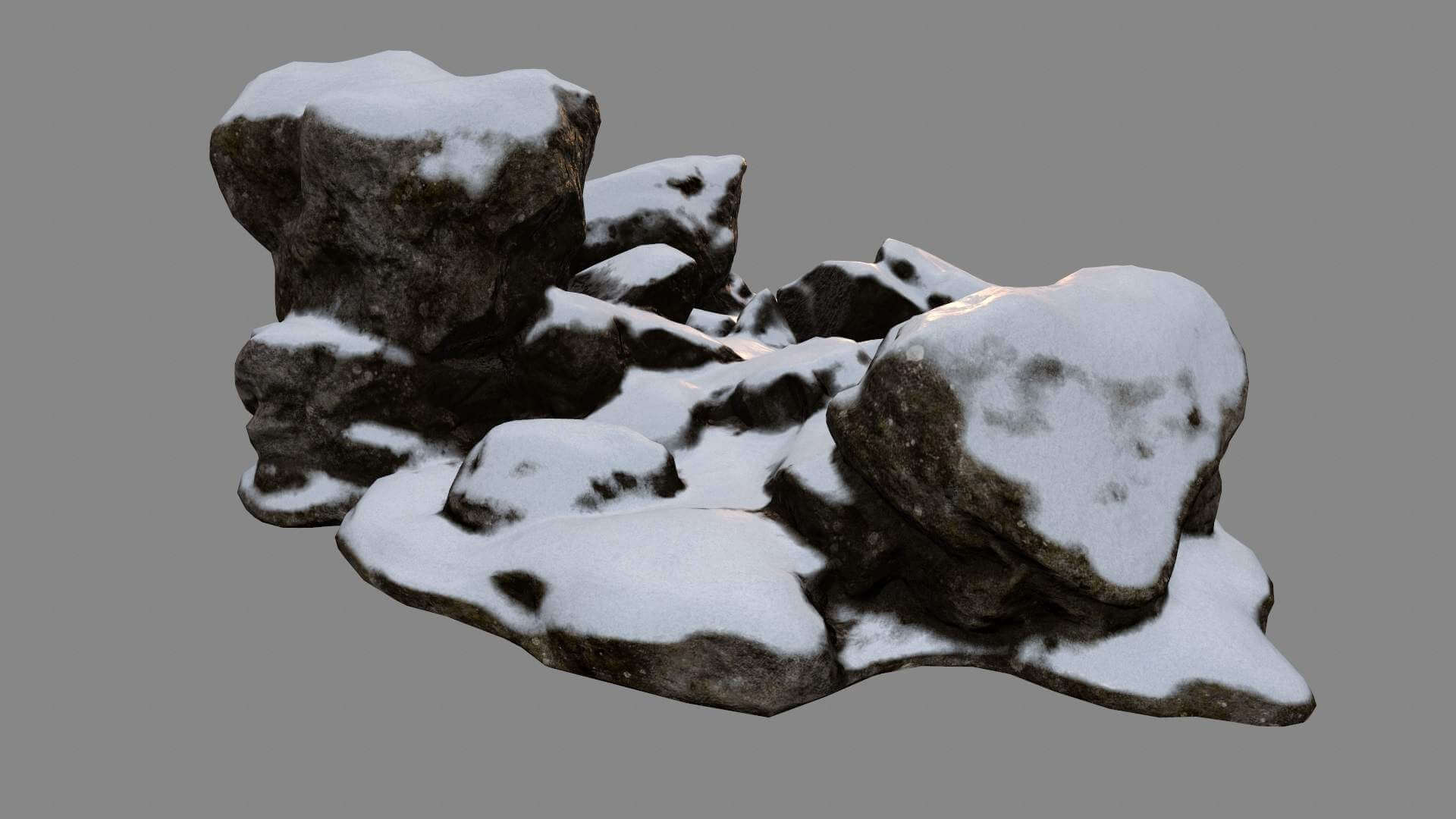 Snow Rock - 3D Model by icekazim
