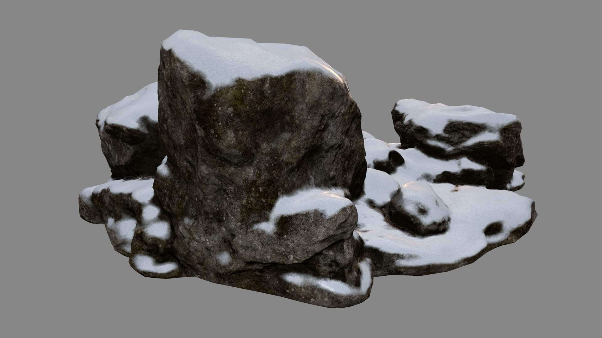 Snow Rock - 3D Model by icekazim