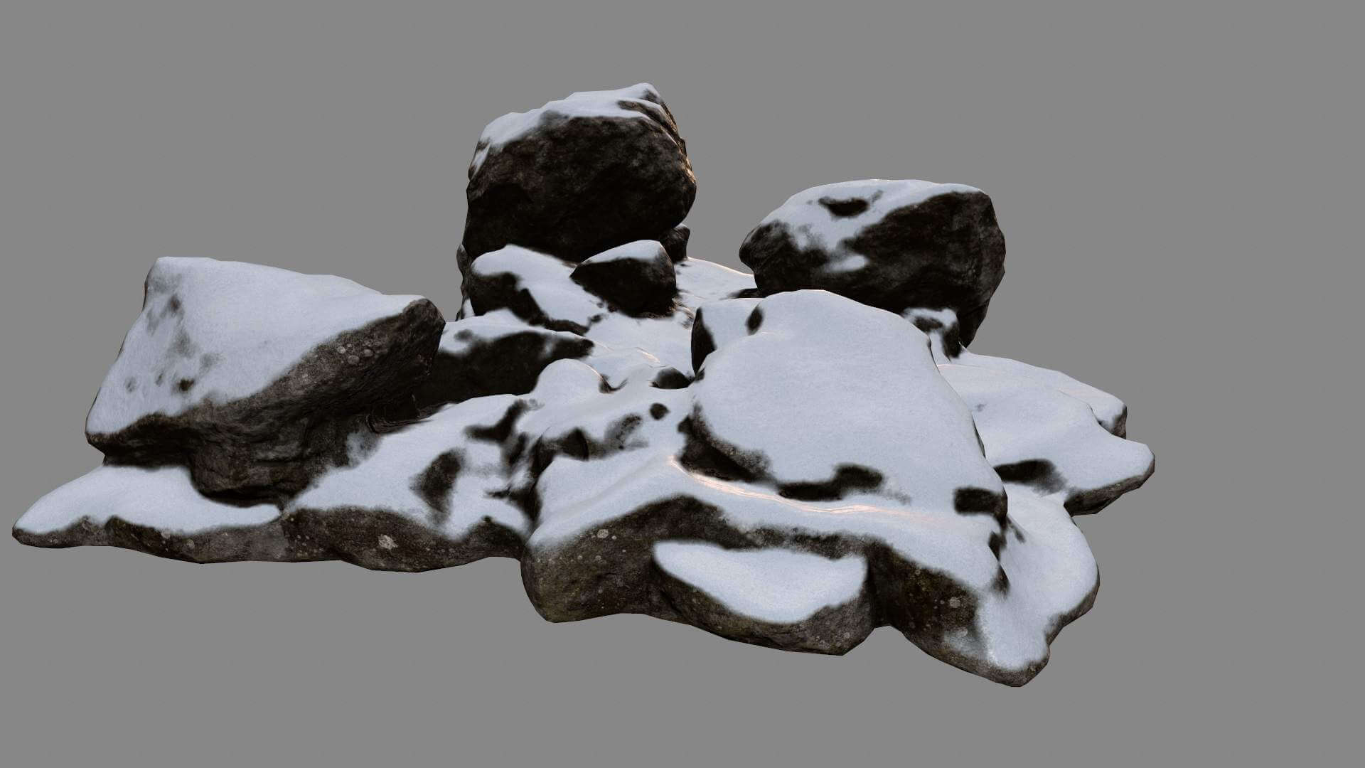 Snow Rock - 3D Model by icekazim