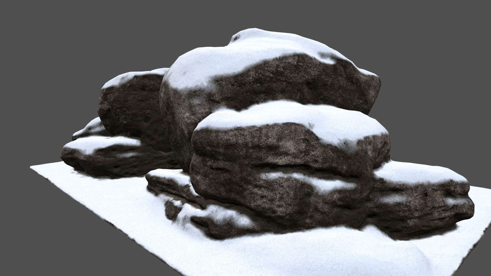 Snow Rock - 3D Model by icekazim
