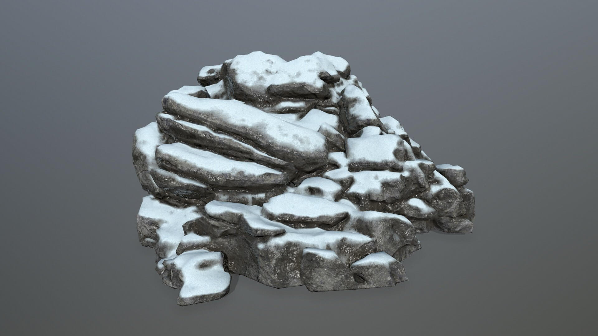 Snow Rocks - 3D Model by icekazim