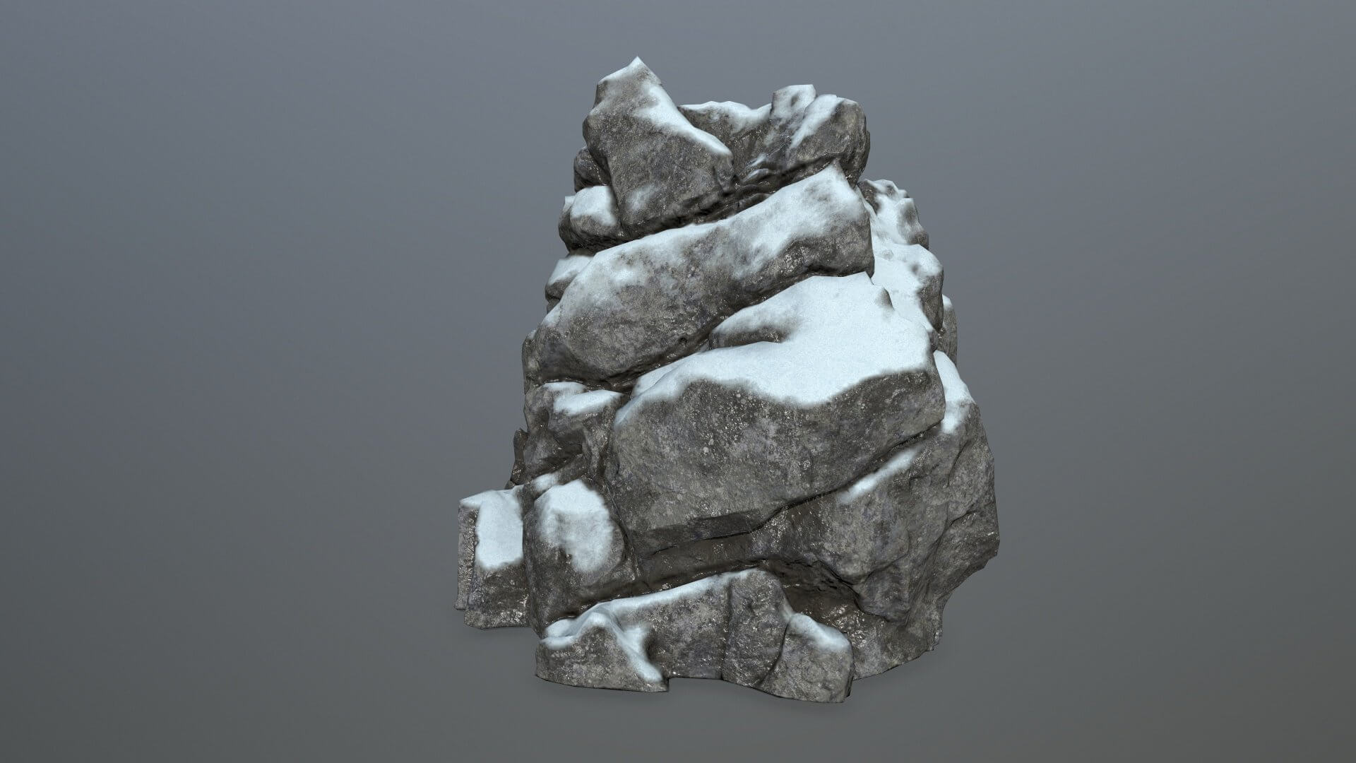 Snow Rocks - 3D Model by icekazim