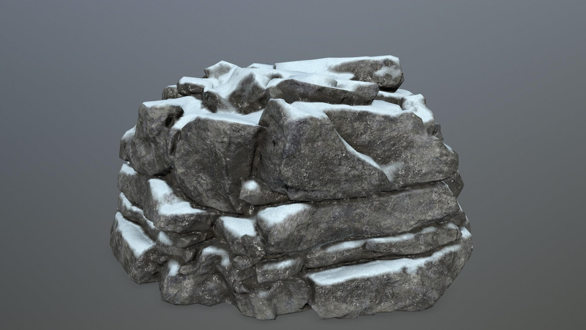 Snow Rocks - 3D Model by icekazim