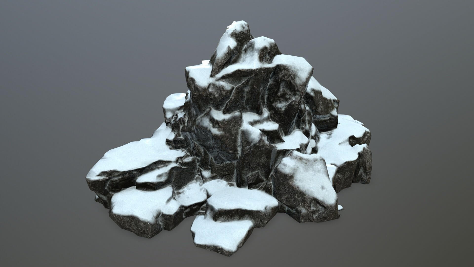 Snow Rocks - 3D Model by icekazim