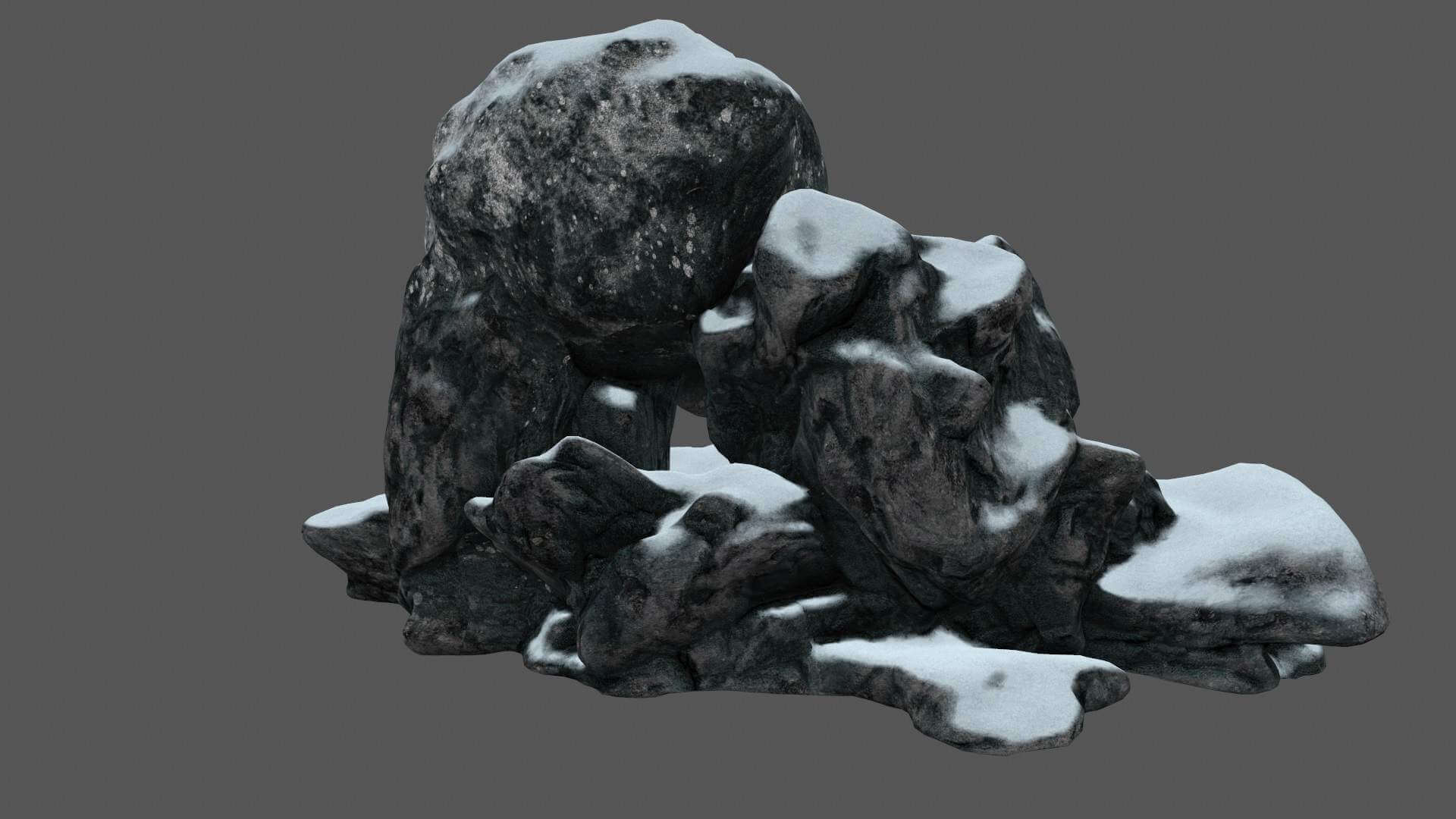 Snow Skull Cave - 3D Model by icekazim