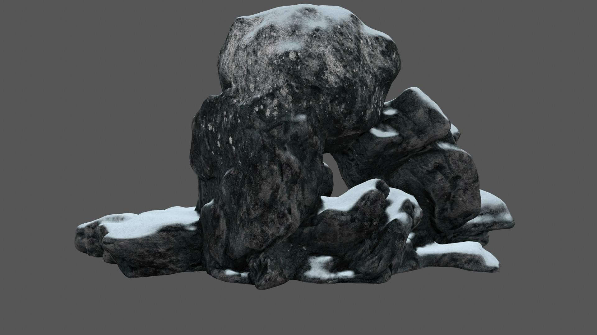 Snow Skull Cave - 3D Model by icekazim