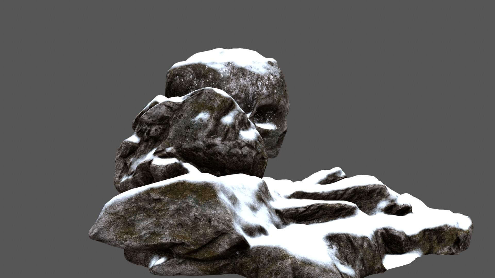 Snow Skull Cave - 3D Model by icekazim
